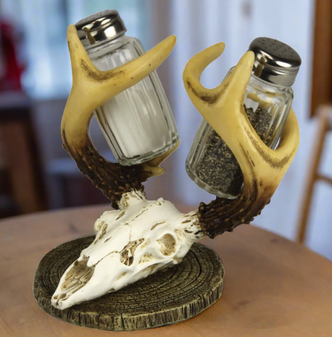 Salt and Pepper Shakers - European Deer Antler - River's Edge – Ecotone