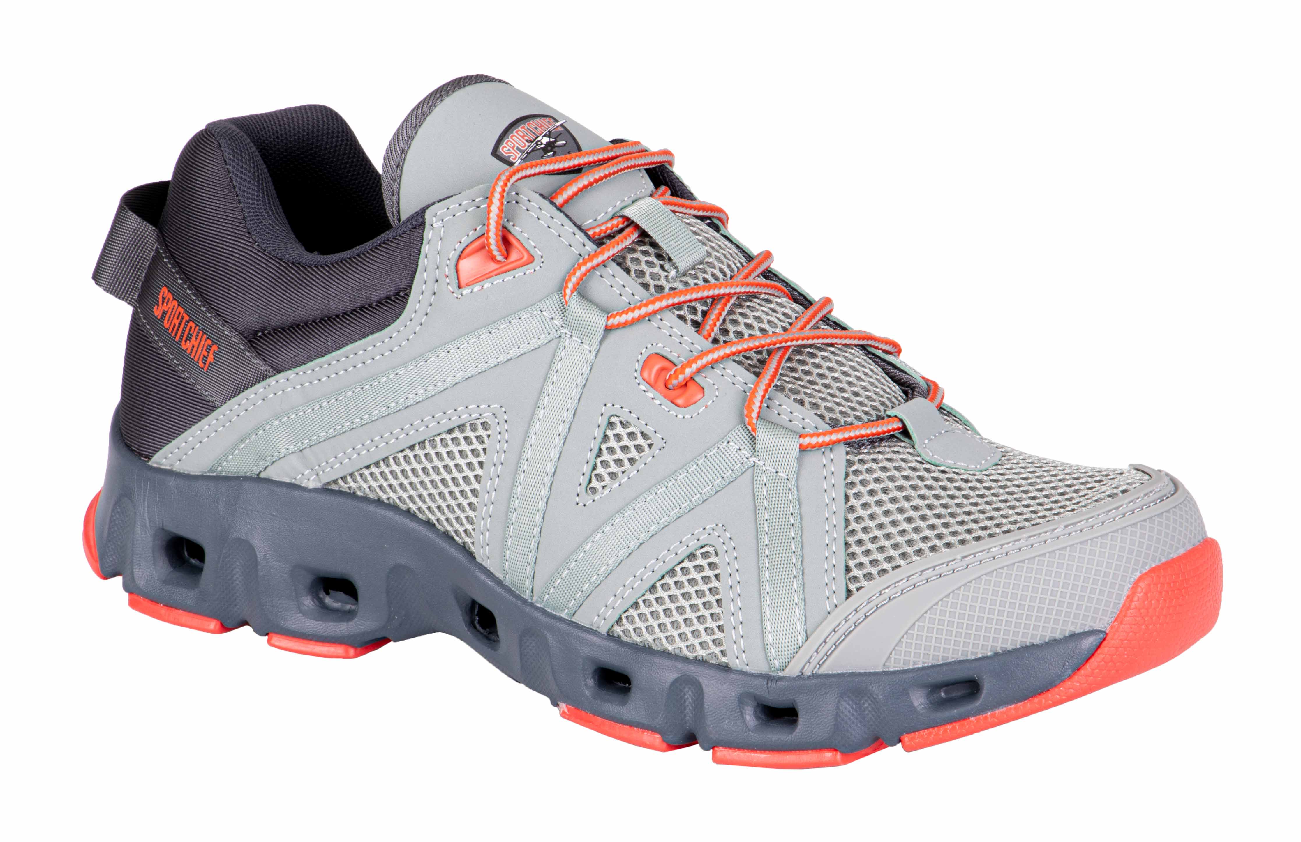 "Oceanic" men's fishing shoes with drainage system, black – Ecotone